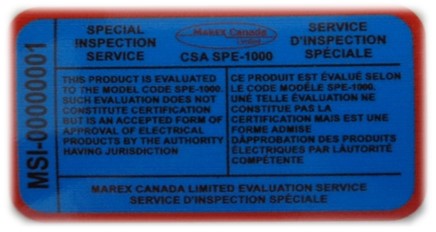 Special Inspection SPE-1000 Field Evaluations | Welcome to Marex Canada